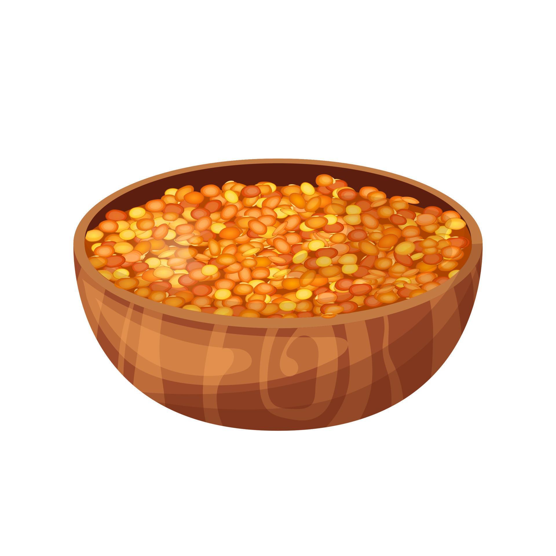 Lentil Food Cartoon Vector Illustration 21755032 Vector Art At Vecteezy