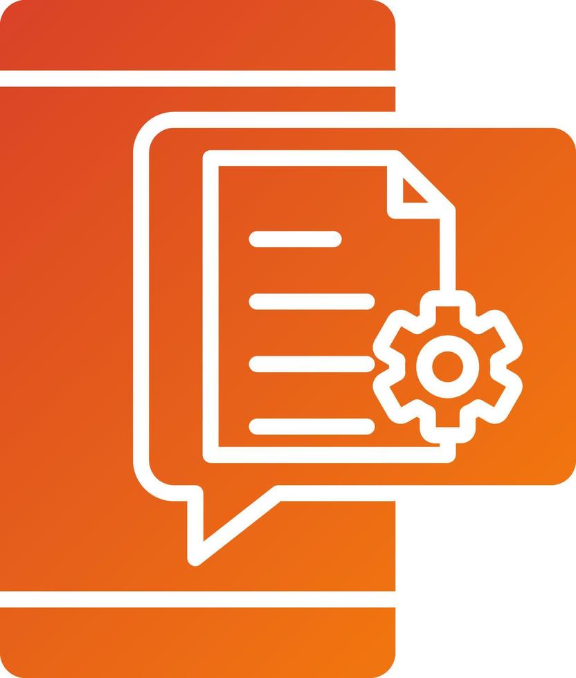 Document Settings Icon Style 21758688 Vector Art at Vecteezy