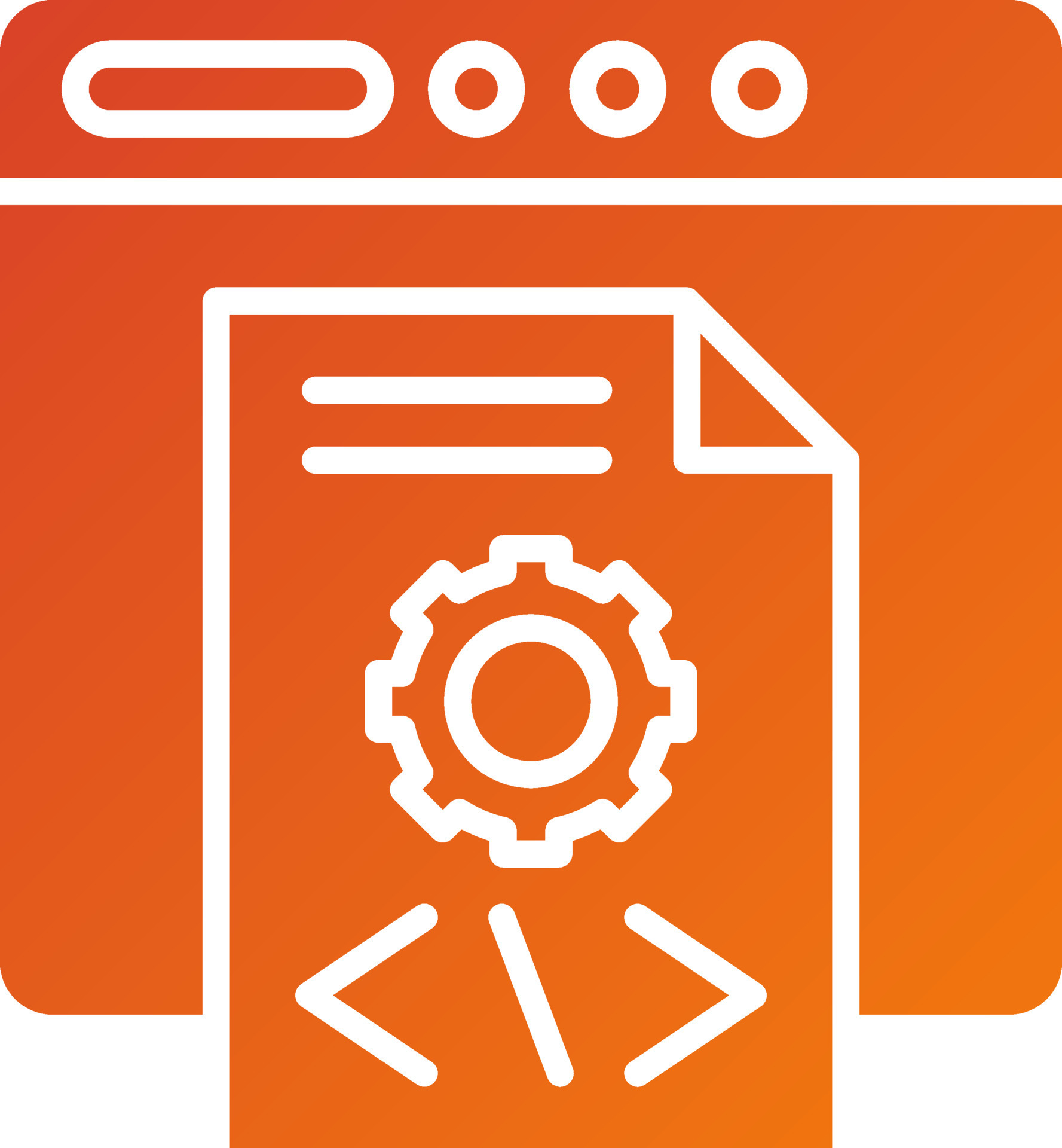 solicitud programación interfaz icono estilo 21758947 Vector en Vecteezy