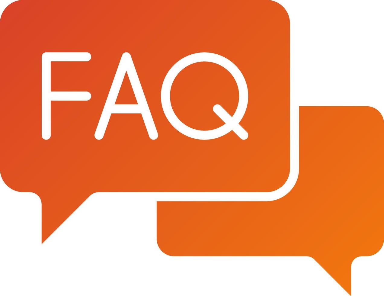 Faq Icon Style 21760529 Vector Art at Vecteezy