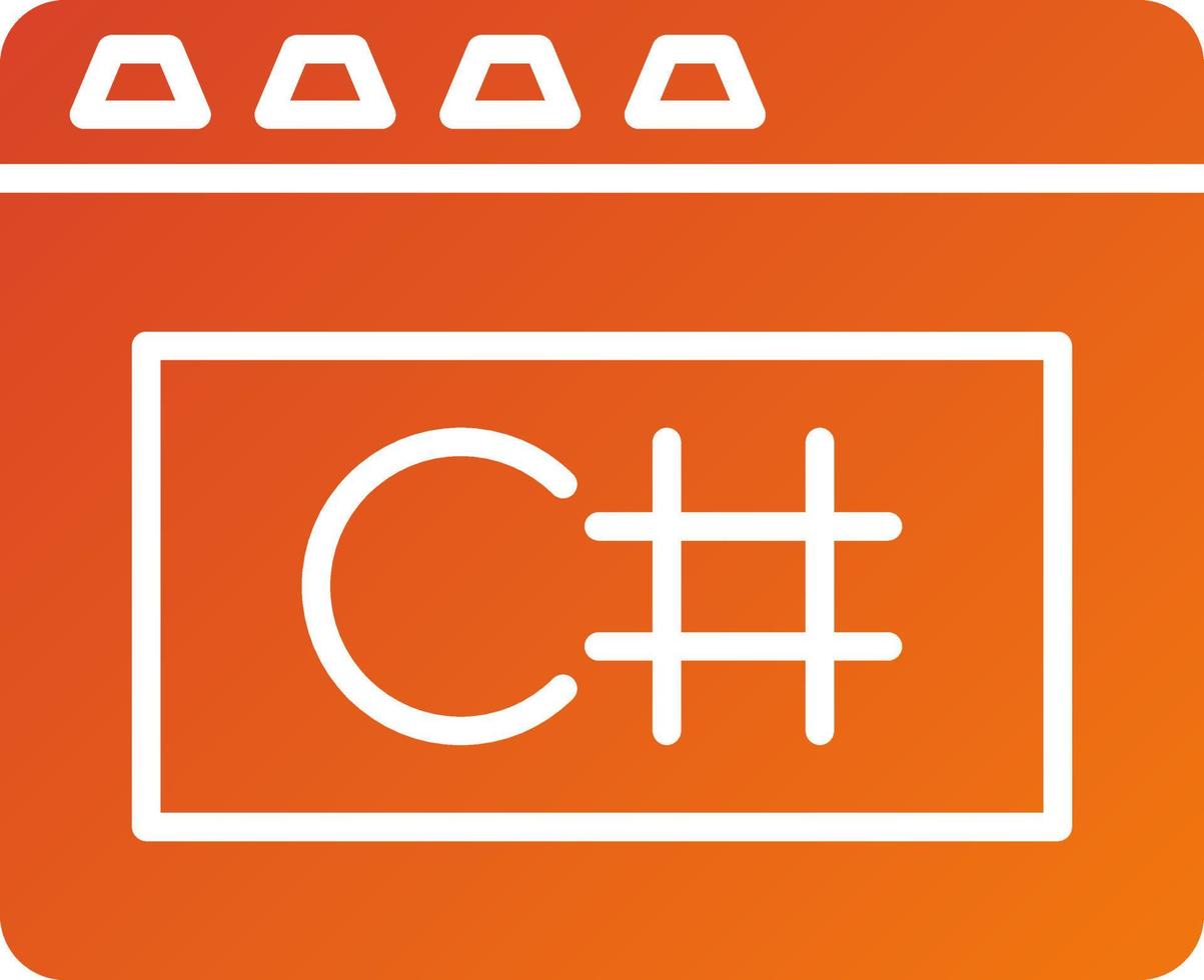 C Sharp Icon Style 21761613 Vector Art at Vecteezy