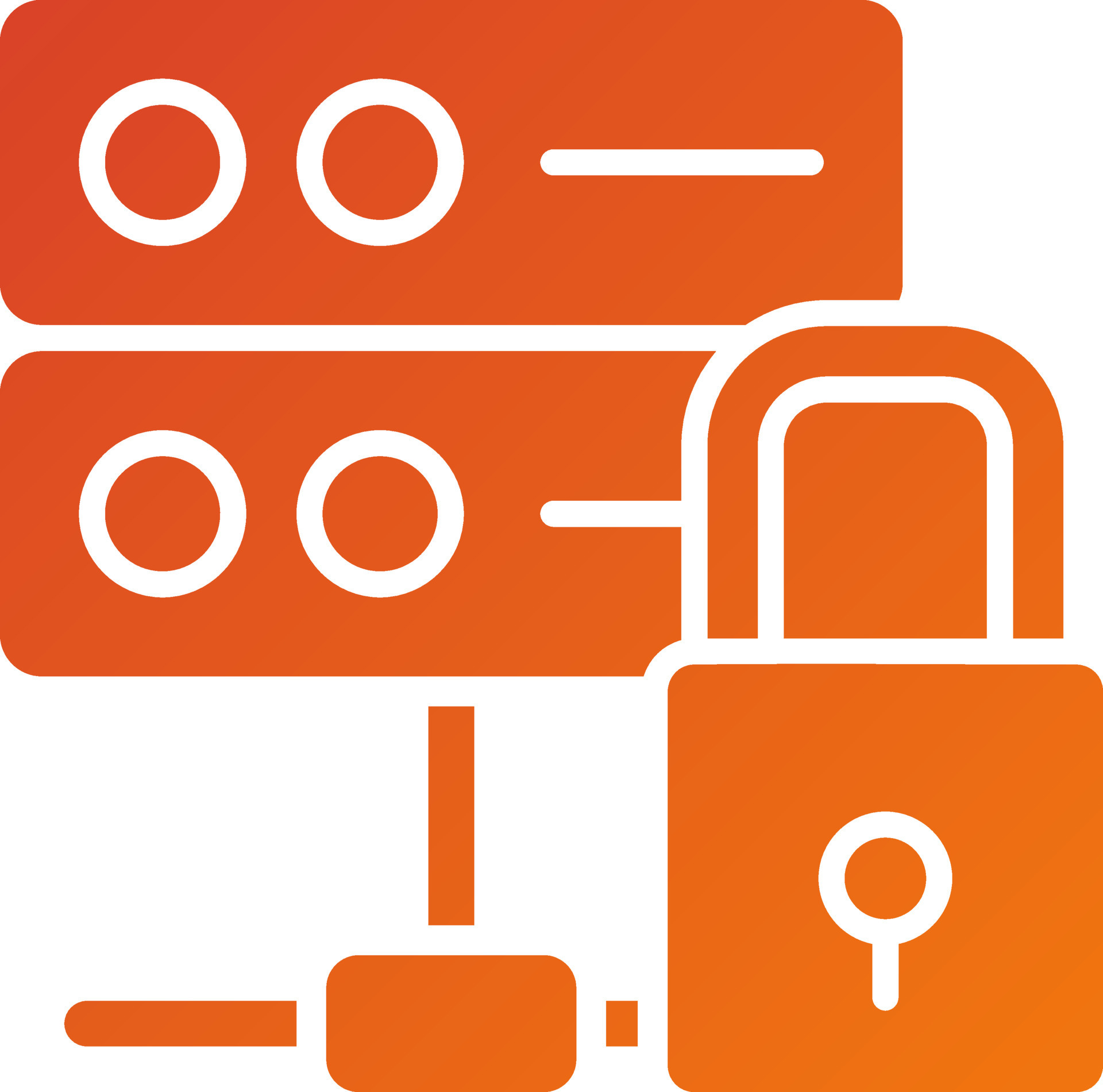 Database Lock Icon Style 21762529 Vector Art at Vecteezy