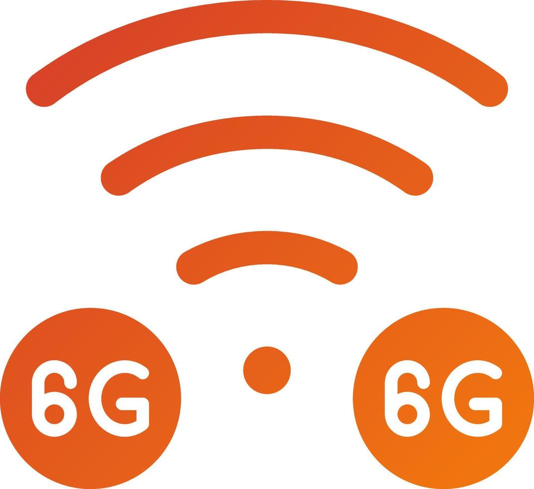 6G Network Icon Style 21763749 Vector Art at Vecteezy