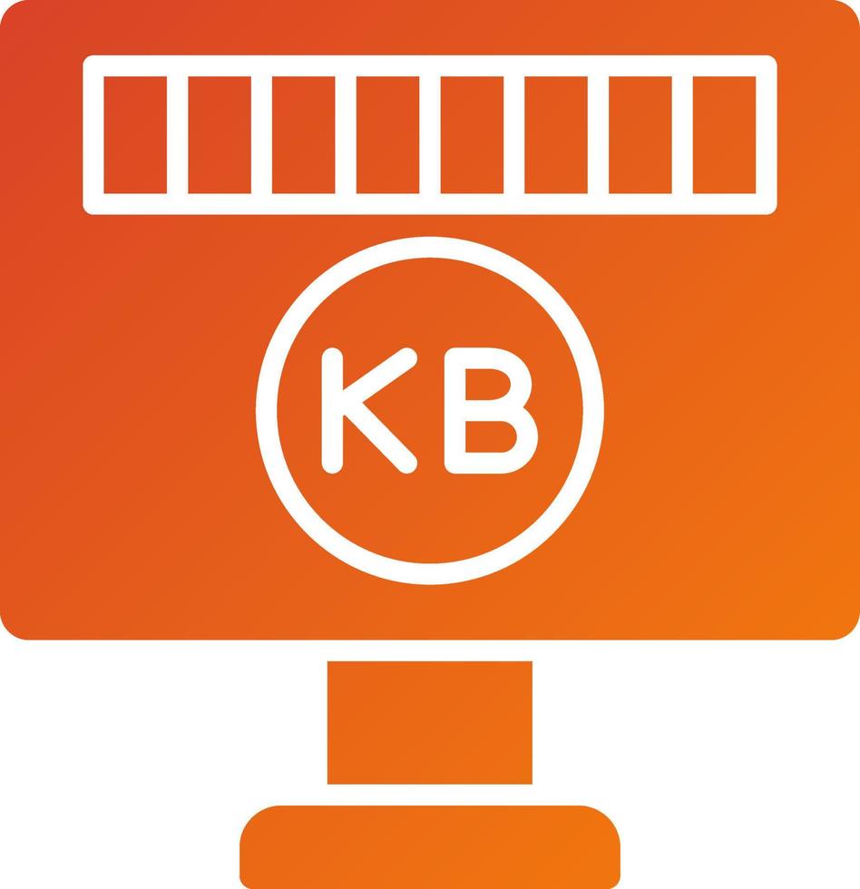 estilo de icono de kilobyte 21764177 Vector en Vecteezy