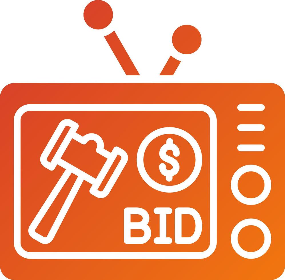 Live Bidding Icon Style 21764346 Vector Art at Vecteezy