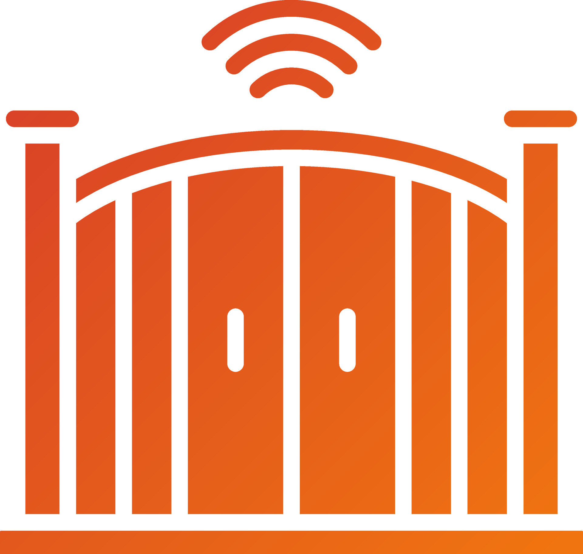 Smart Gate Icon Style 21765714 Vector Art at Vecteezy