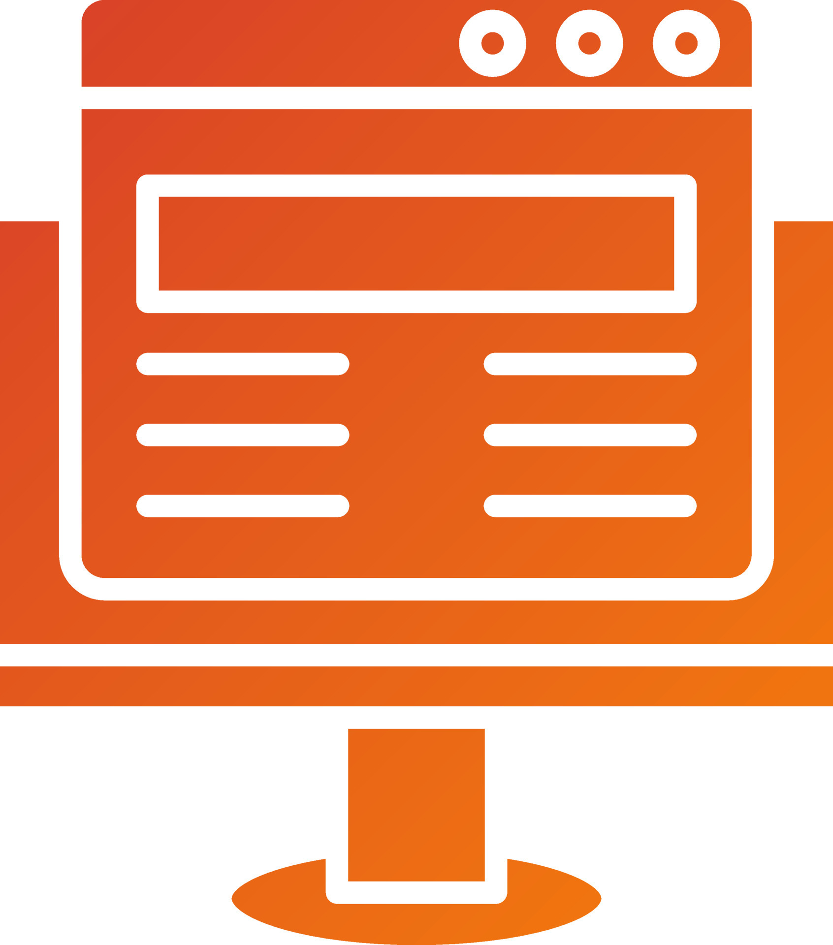 Computer Website Icon Style 21767542 Vector Art at Vecteezy