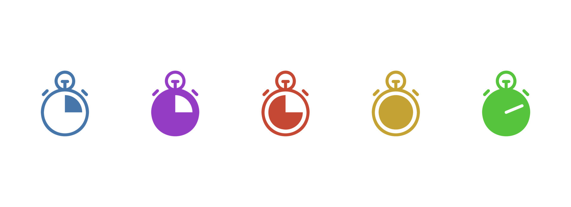 Simple Vector Icon On A Theme Timer Stopwatch 21767779 Vector Art At