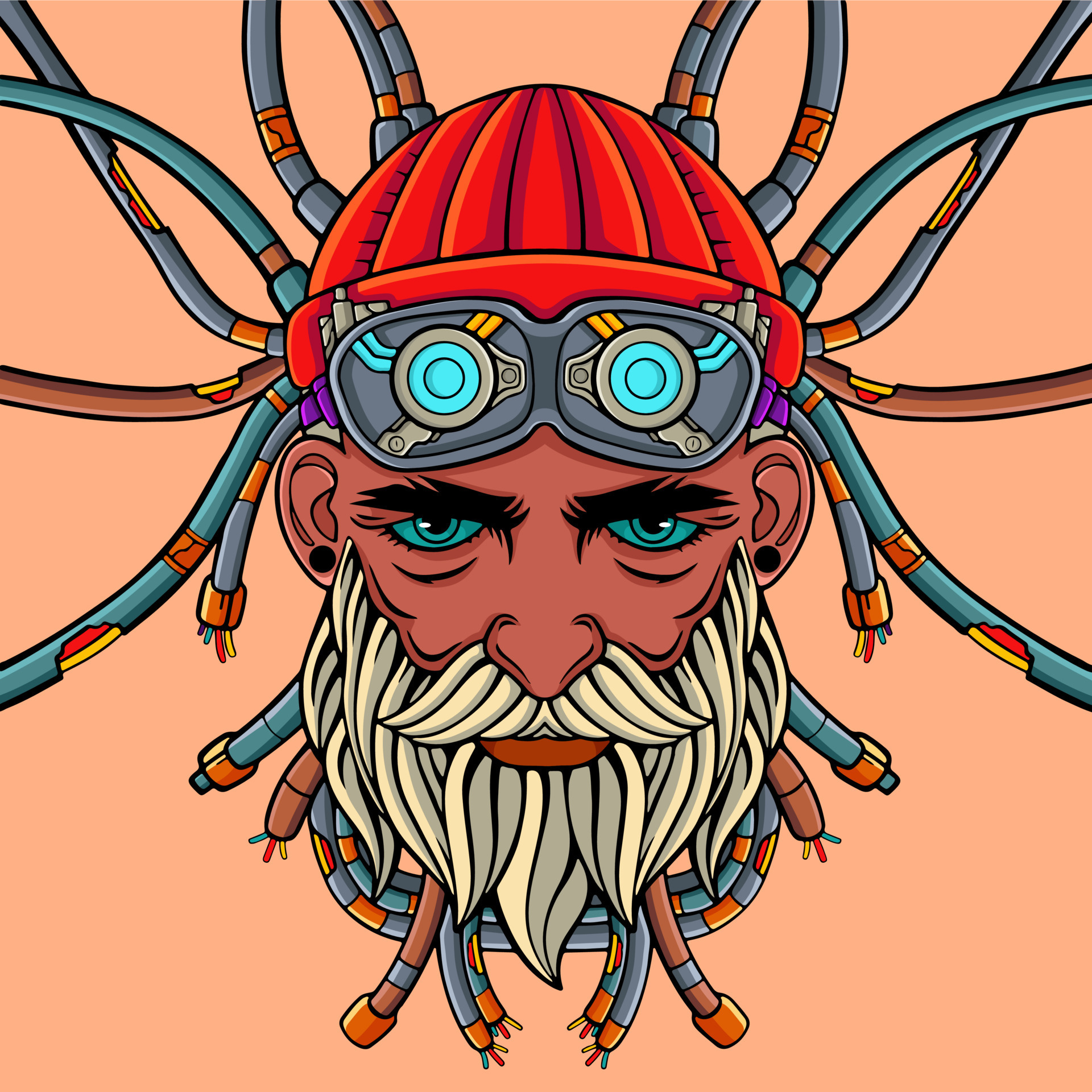 bearded male cyberpunk character vector art 21768024 Vector Art at Vecteezy bearded male cyberpunk character vector art 21768024 Vector Art at Vecteezy