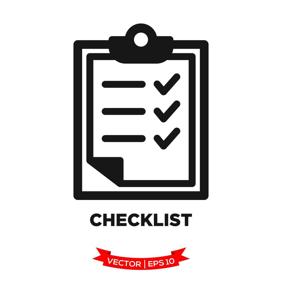 checklist icon for graphic and web design 21768645 Vector Art at Vecteezy