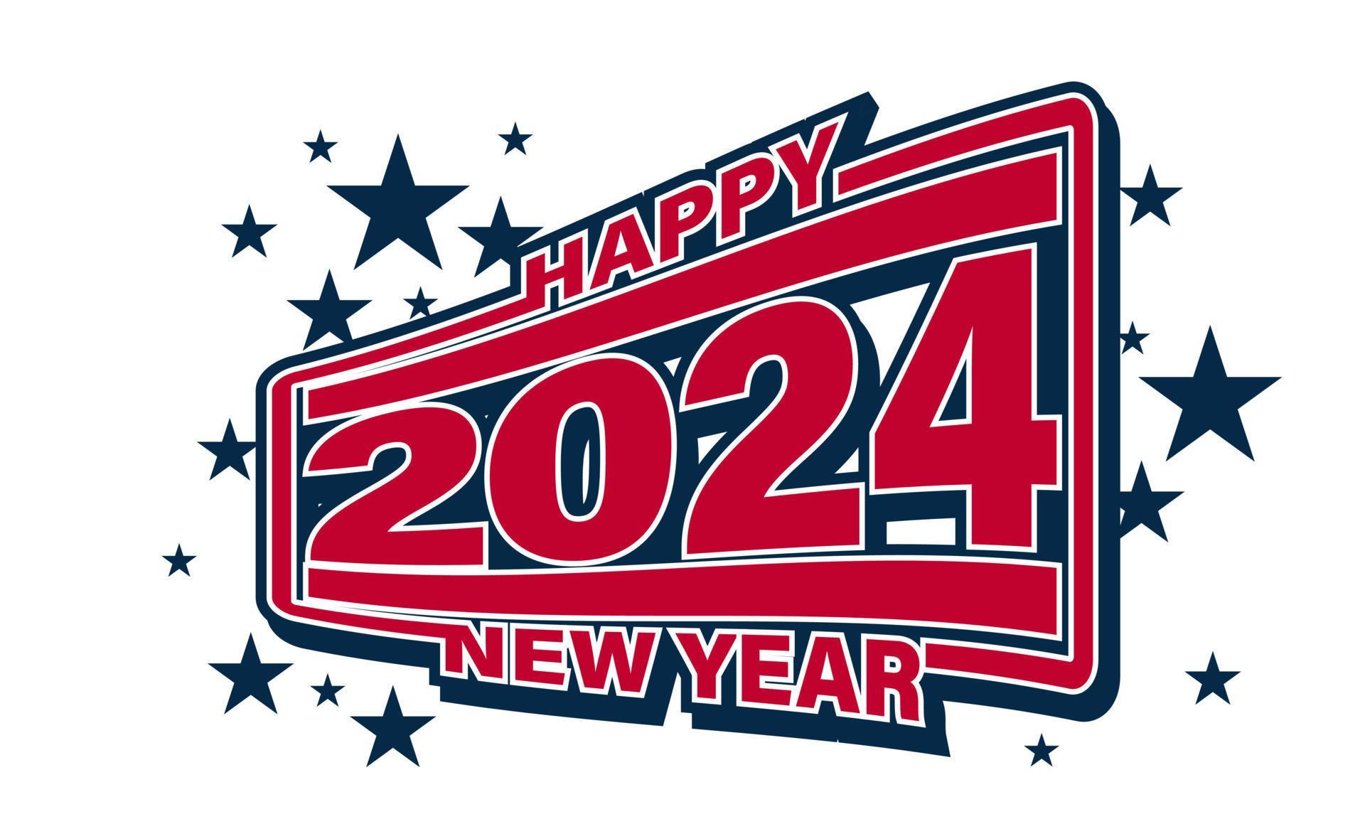 2024 Happy New Year Background Design. 21771482 Vector Art at Vecteezy
