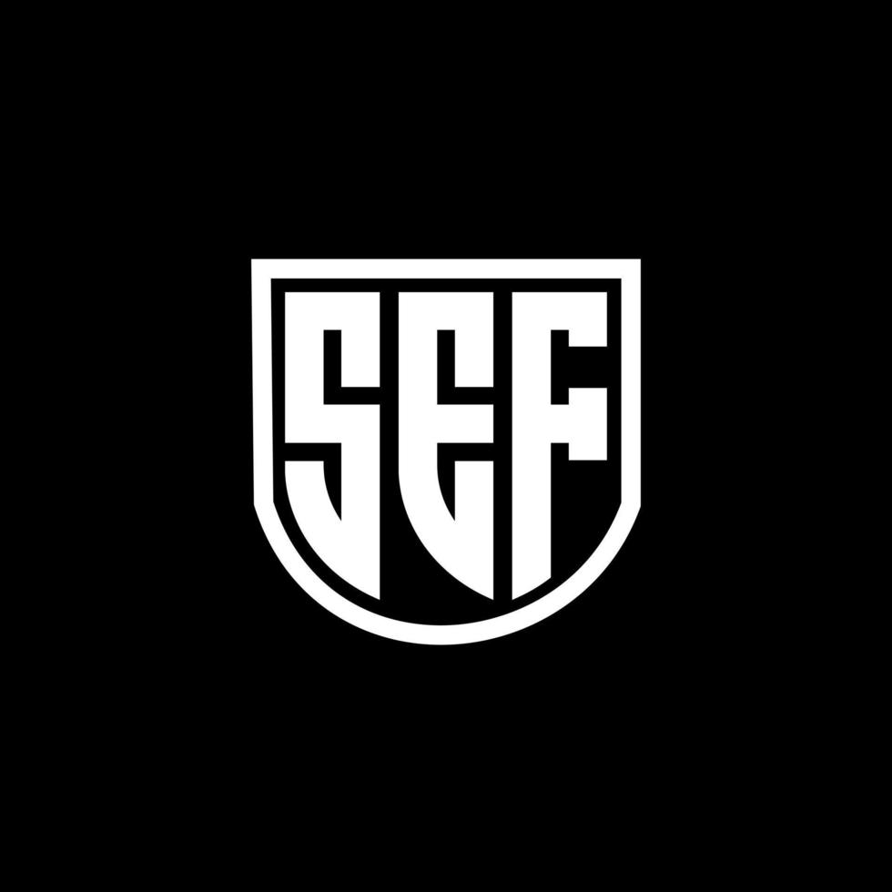 Sef Letter Logo Design In Illustration Vector Logo Calligraphy Designs For Logo Poster