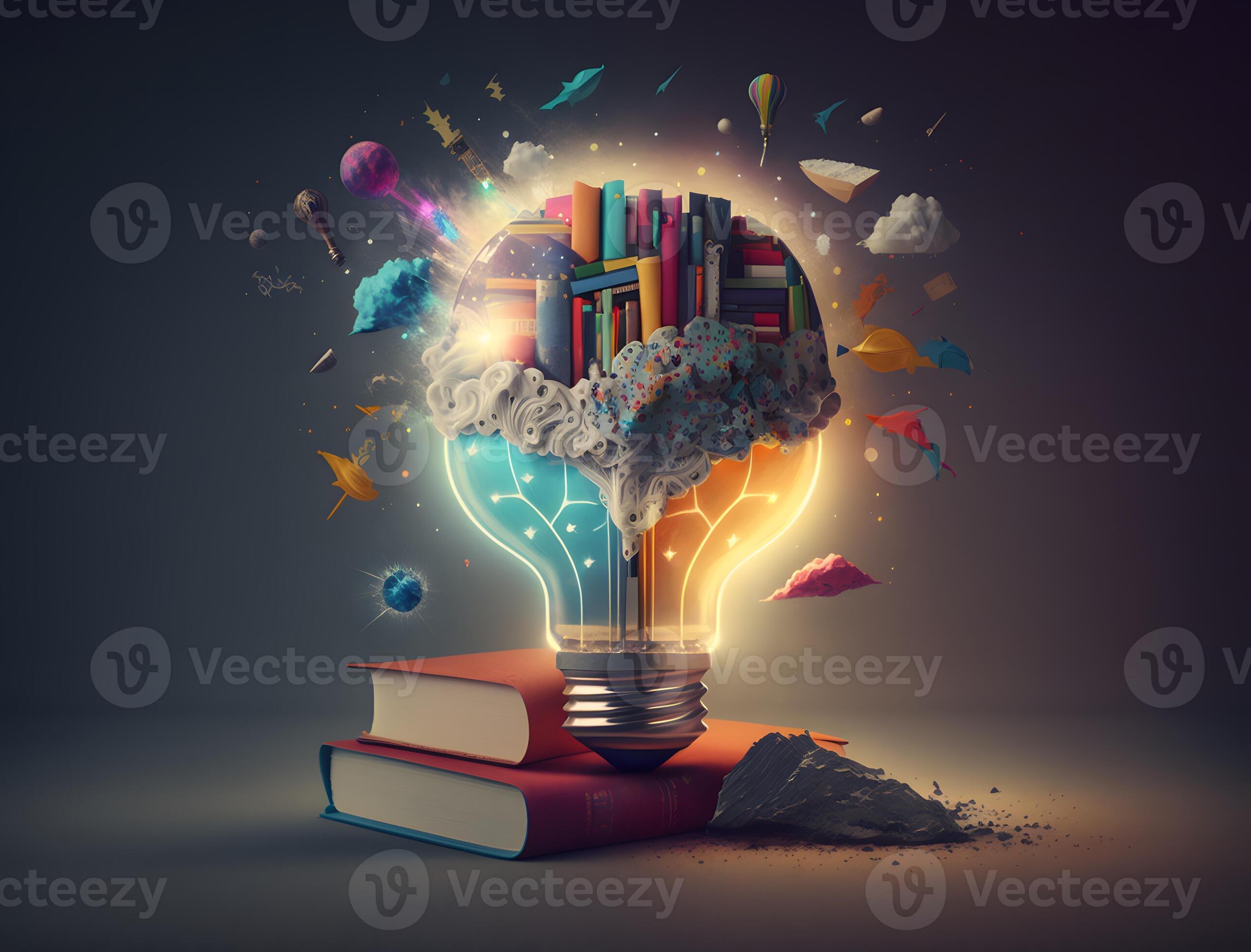 Abstract Collage of Education and Intelligence, Wallpaper, 21773896 Stock Photo at Vecteezy