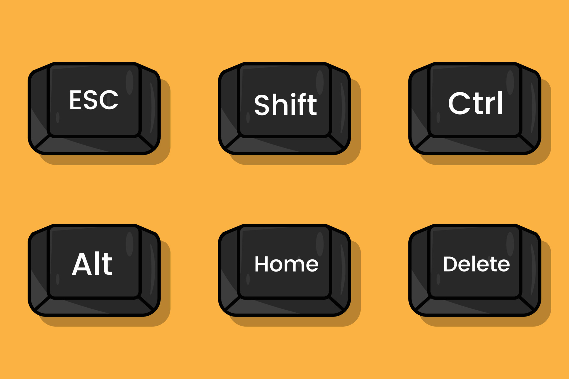 Keyboard Keys Shortcuts Computer Icon Free Vector 21774002 Vector Art At Vecteezy
