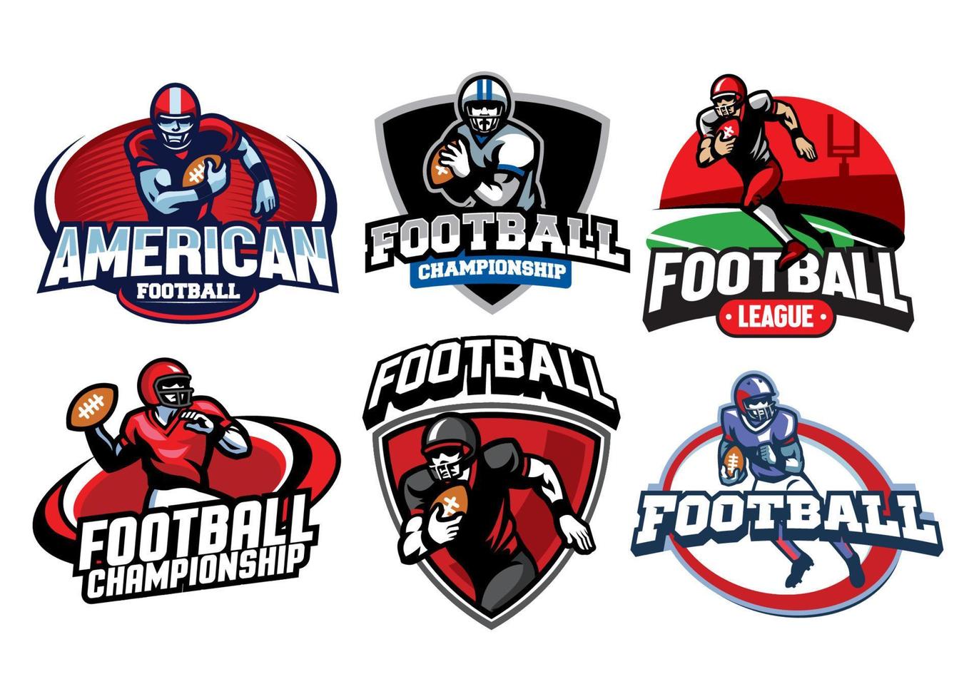 American Football Badge Design set 21774220 Vector Art at Vecteezy American Football Badge Design set 21774220 Vector Art at Vecteezy