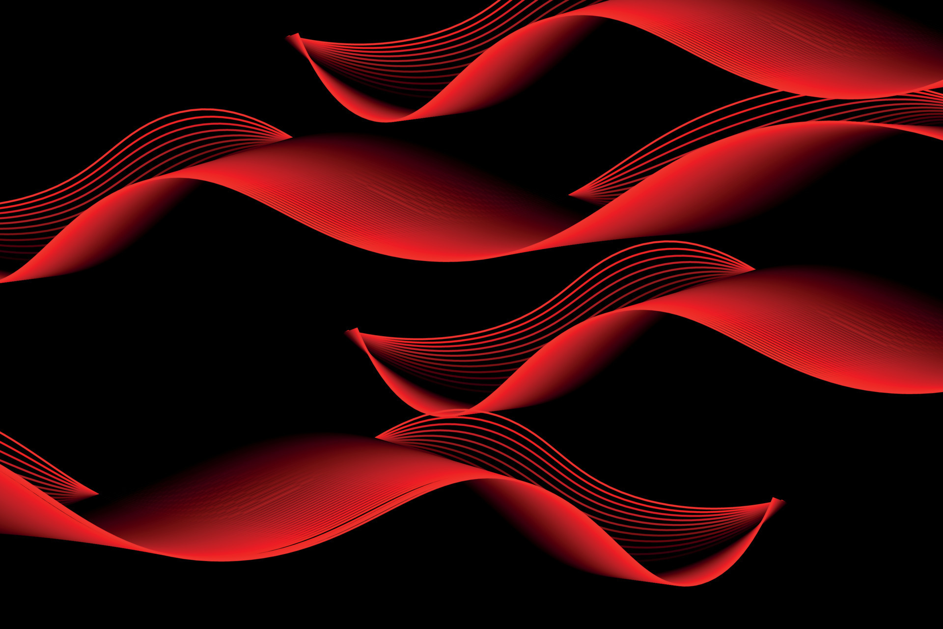 Red And Black Wave Abstract Background Suitable For Landing Page And Computer Desktop