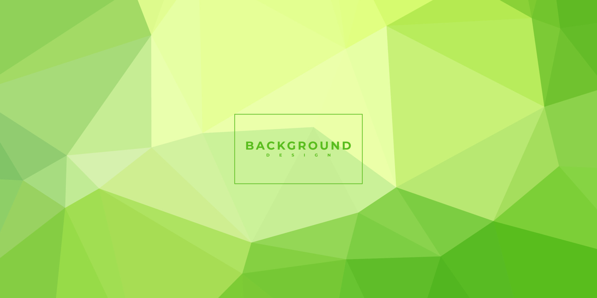 Abstract Green Geometric Colorful Background With Triangle Shapes