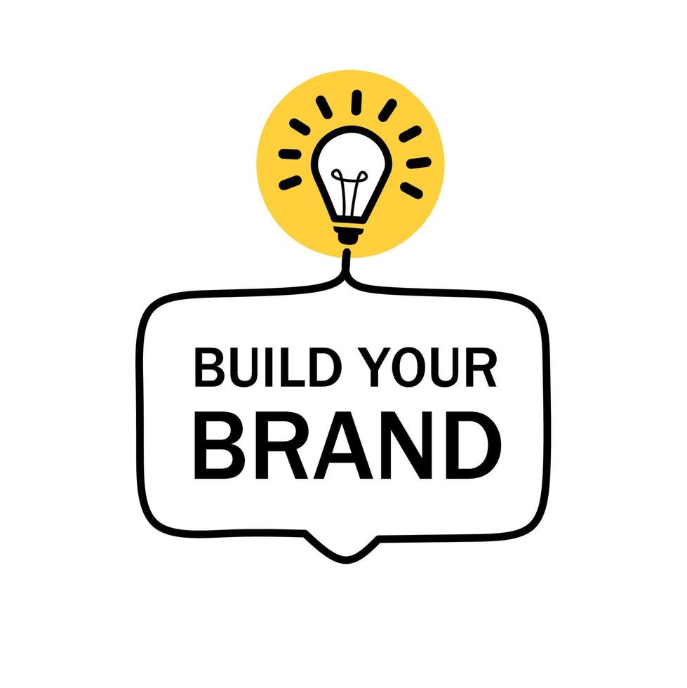 Build your brand text quote banner. Badge with lightbulb icon design ... Build your brand text quote banner. Badge with lightbulb icon design ...