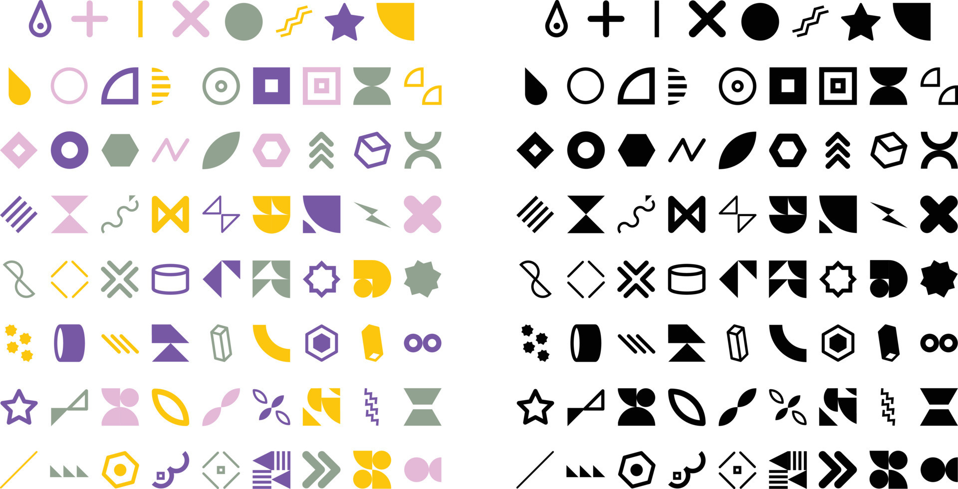 Graphic Elements Set 21779940 Vector Art at Vecteezy