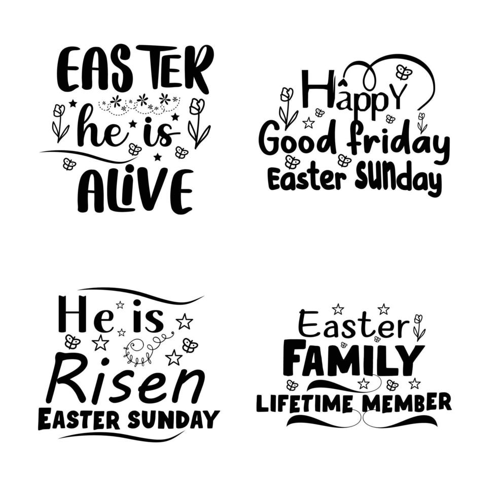 Happy Easter Lettering Typography Design 21781376 Vector Art At Vecteezy