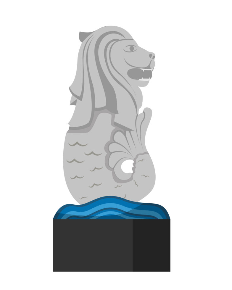 Merlion Fountain. Singapore famous landmark 21783643 PNG Merlion Fountain. Singapore famous landmark 21783643 PNG