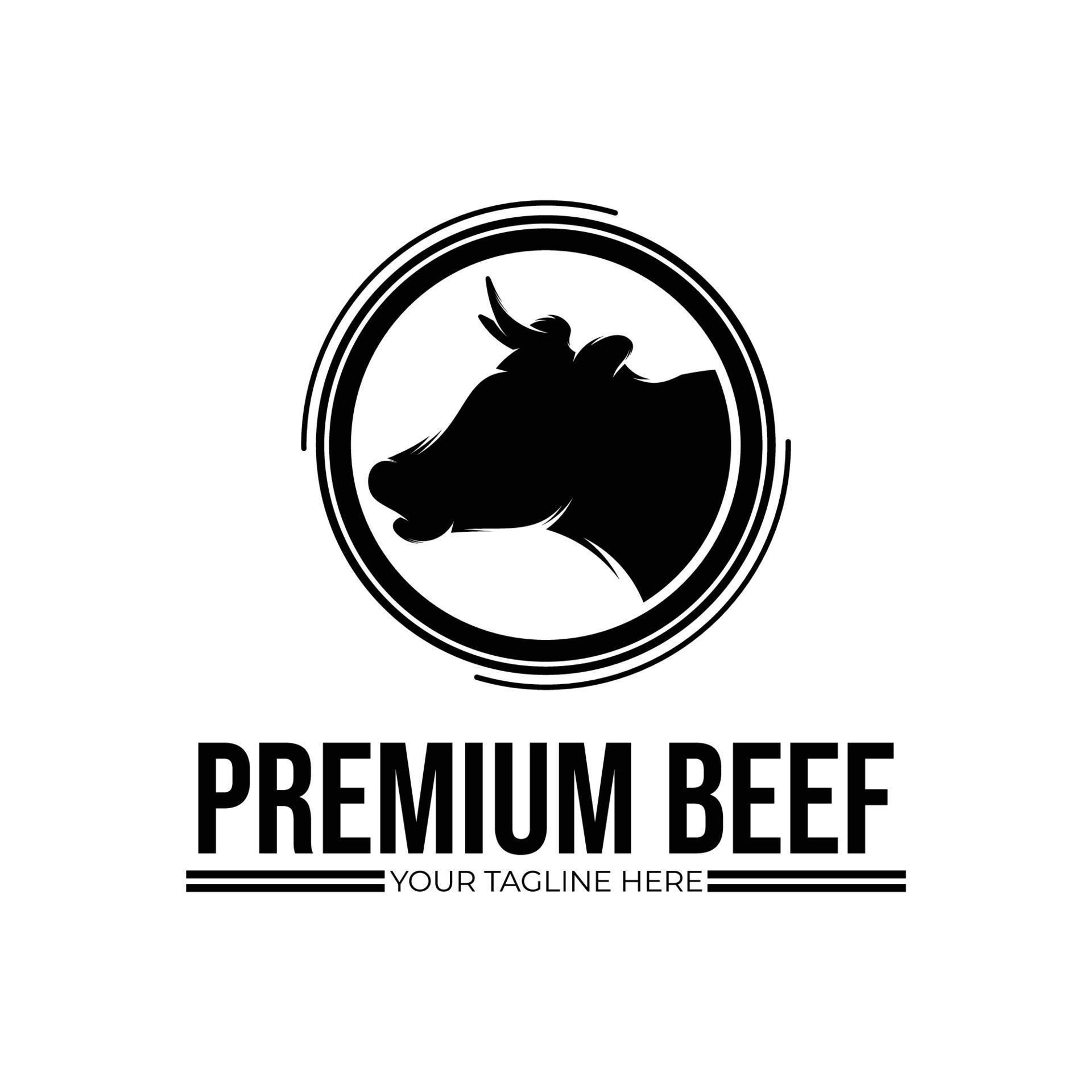 Cow Head Logo Design Template 21786394 Vector Art At Vecteezy