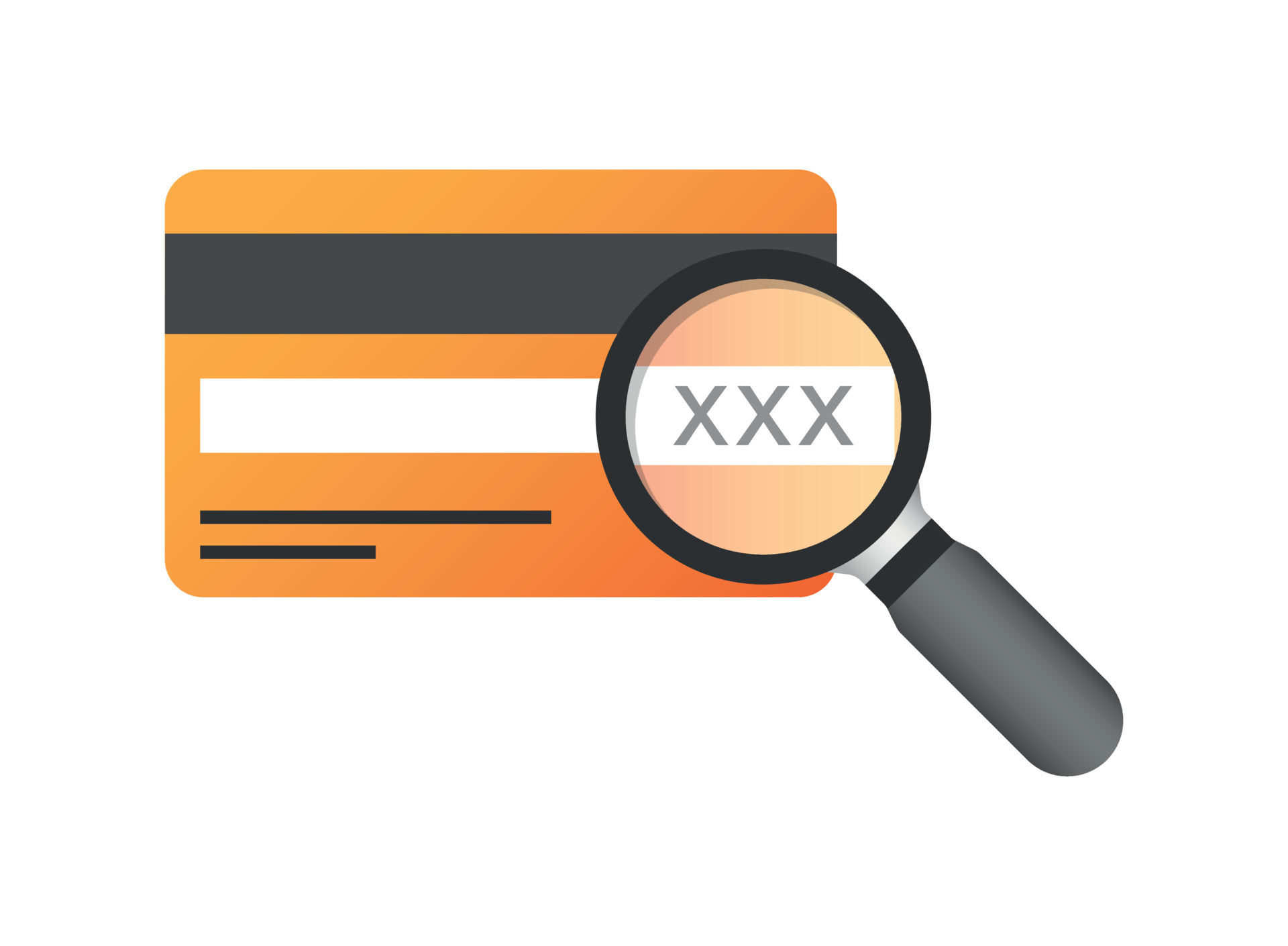 Credit Card Icon In Flat Style Cvv Verification Code Vector Illustration On Isolated Background