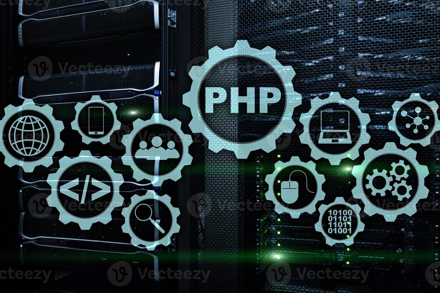 Php Programming Language Developing Programming And Coding Technologiescyber Space Concept
