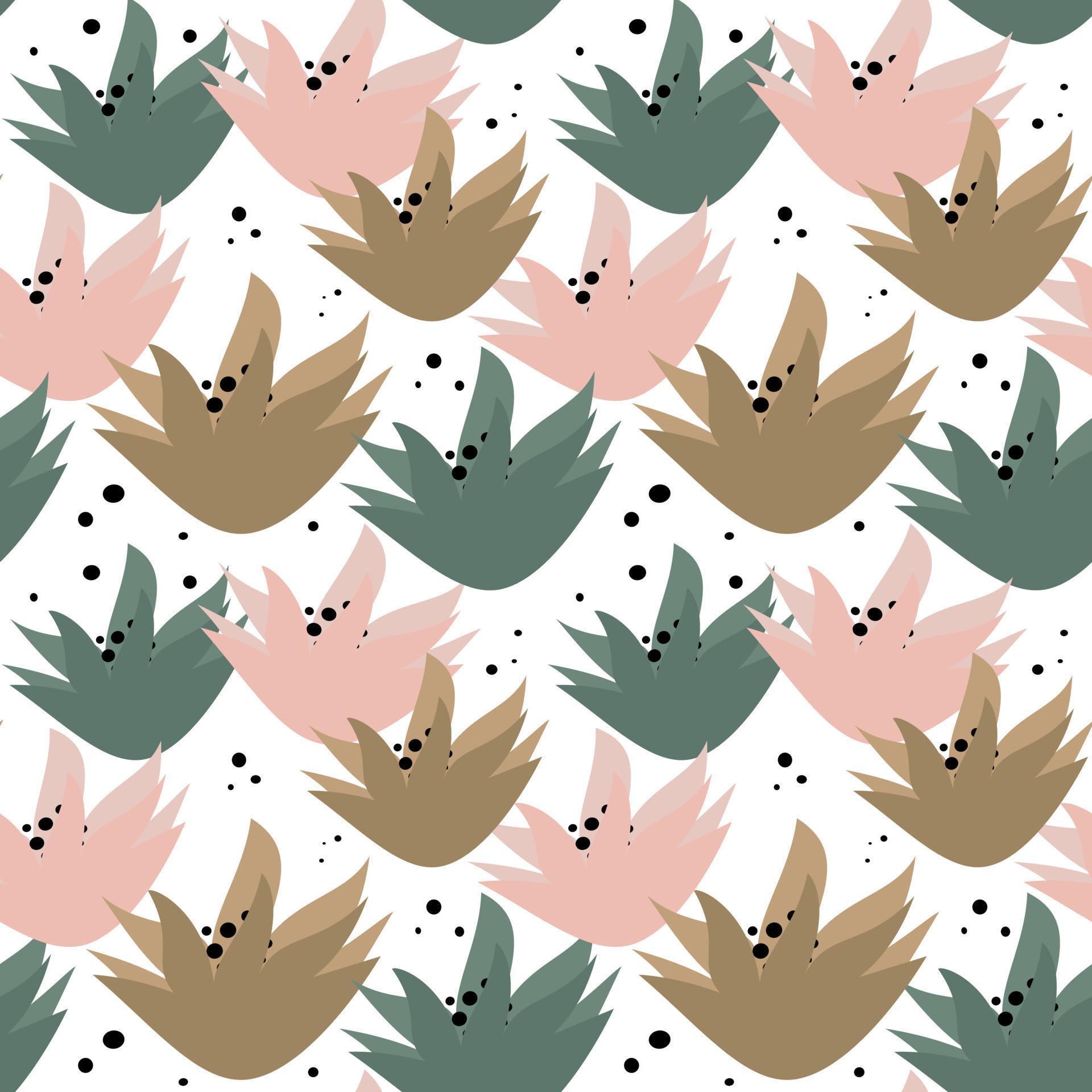 Cute Seamless Vector Pattern Background Illustration With Flowers And 