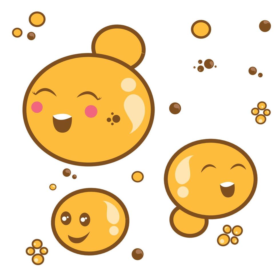 Cartoon Yeast Fungi Character Vector Illustration Graphic 21790061 Vector Art At Vecteezy