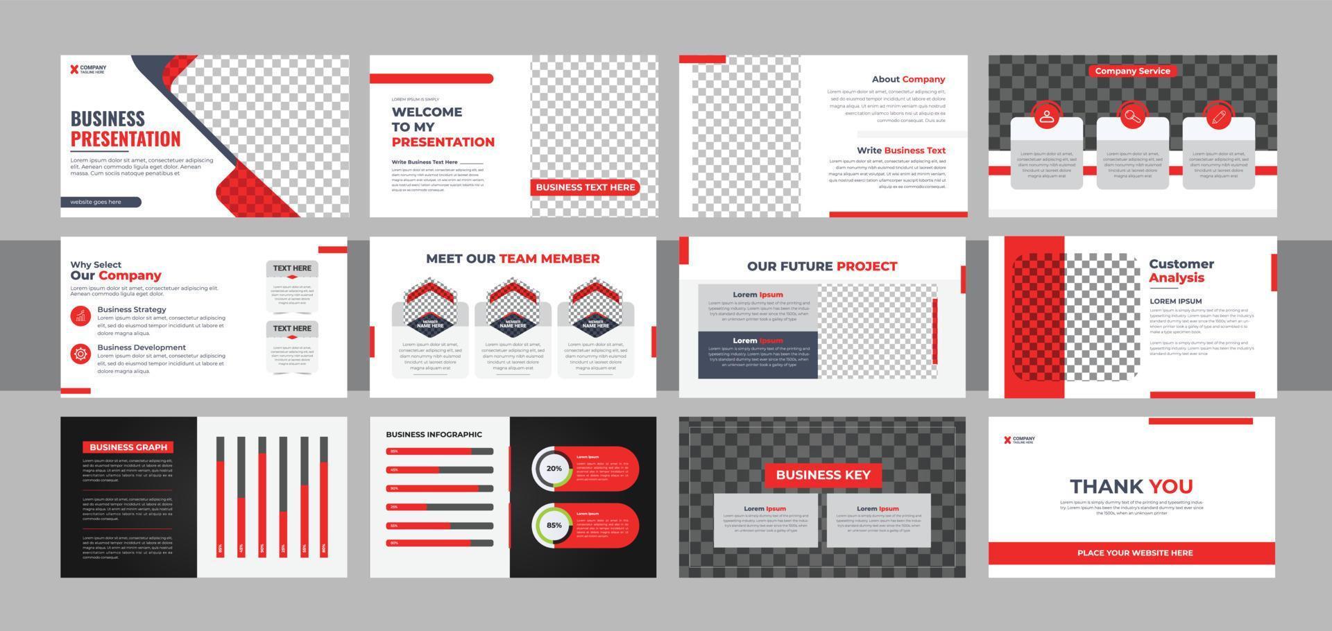 Creative business presentation slide template design set 21795739 ... Creative business presentation slide template design set 21795739 ...