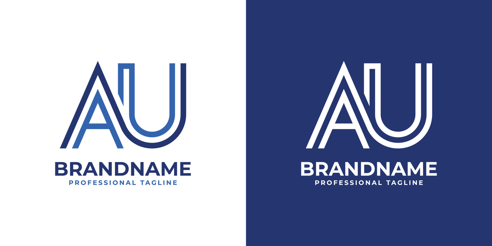 Letter AU Line Monogram Logo, suitable for any business with AU or UA initials. 21797549 Vector ...