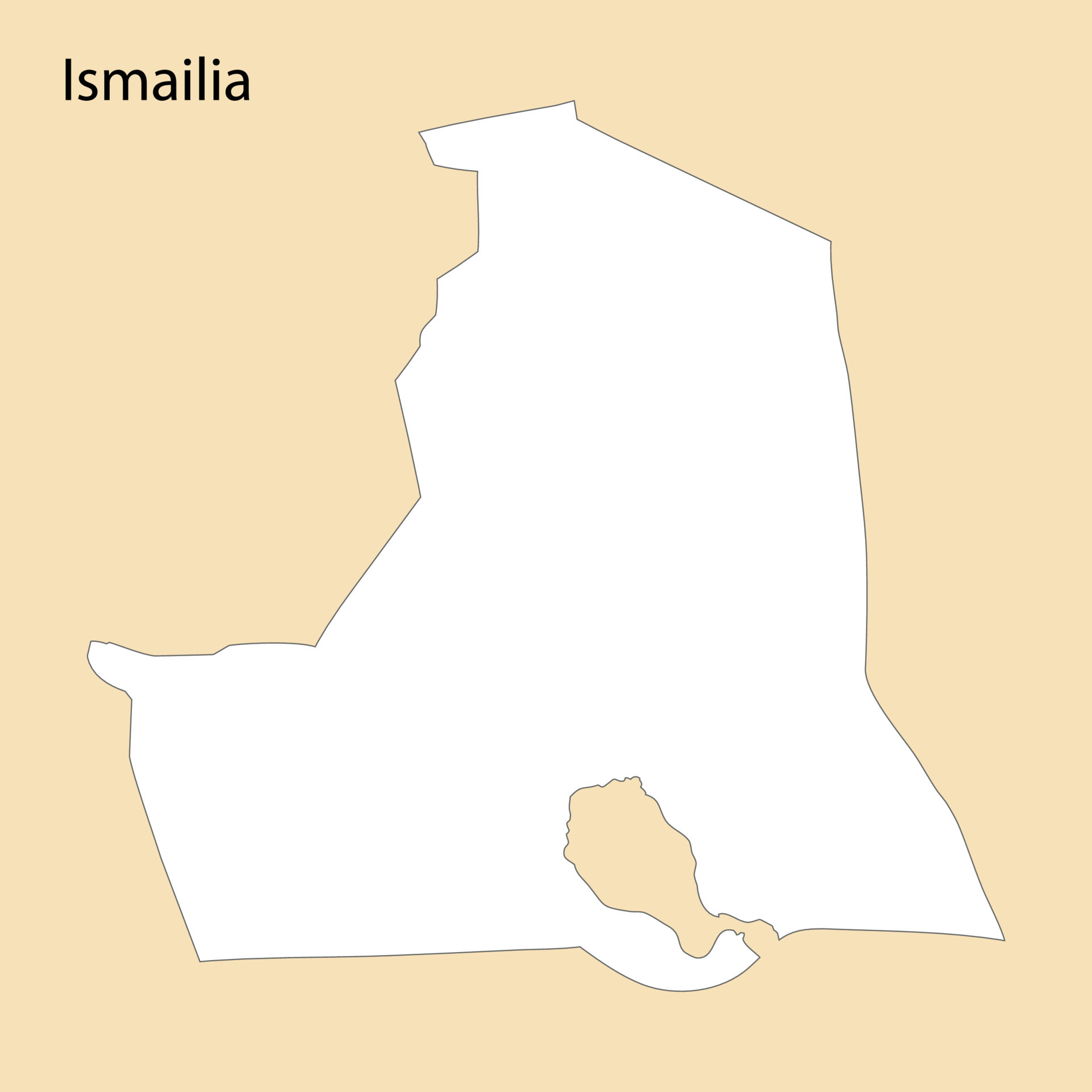 High Quality map of Ismailia is a region of Egypt 21797897 Vector Art at Vecteezy