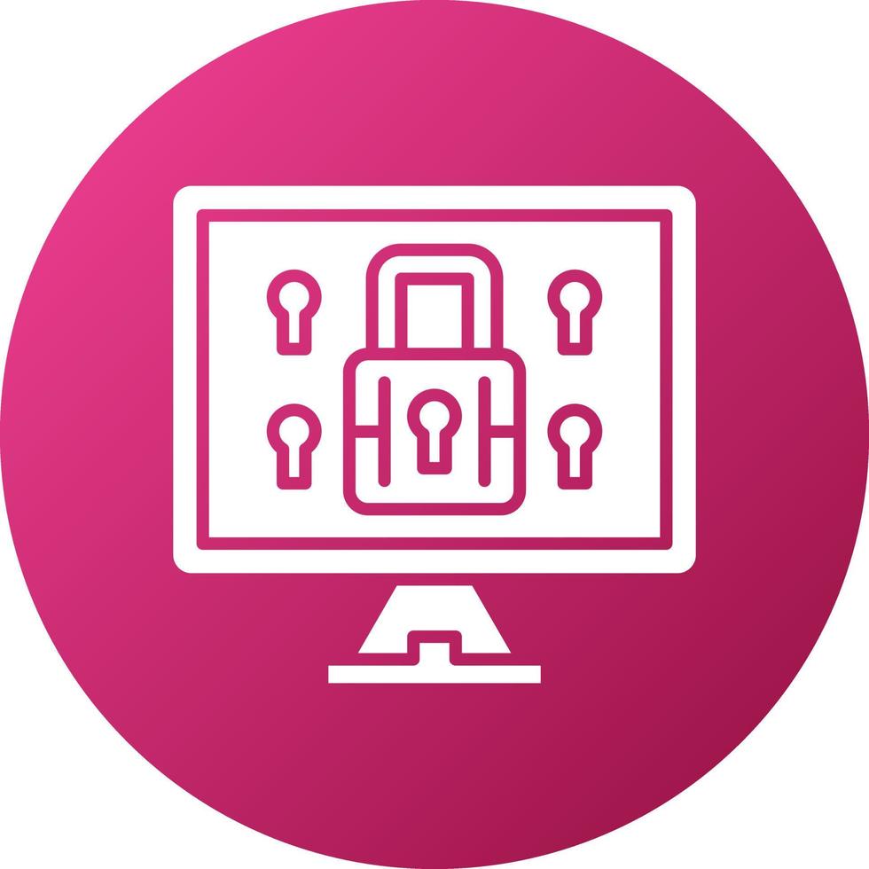 Computer Security Icon Style 21799340 Vector Art at Vecteezy