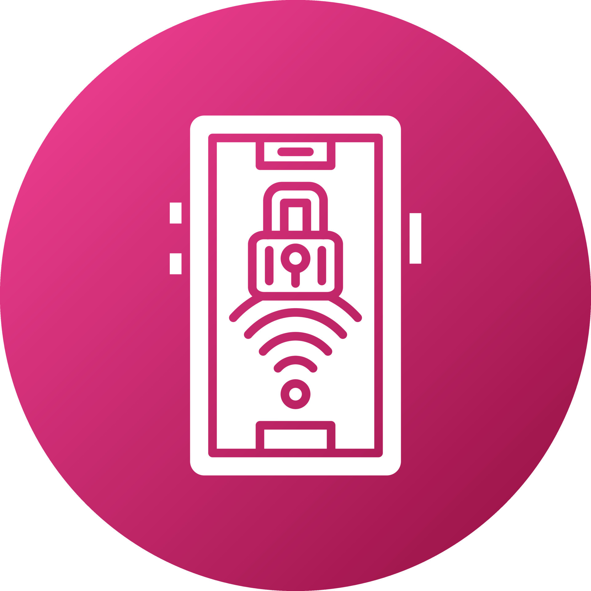Signal Wifi 4 Bar Lock Icon Style 21799824 Vector Art at Vecteezy