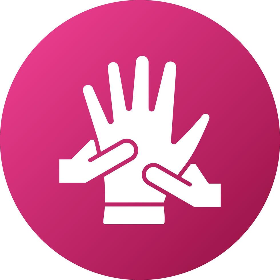 Hand Massage Icon Style 21802400 Vector Art At Vecteezy