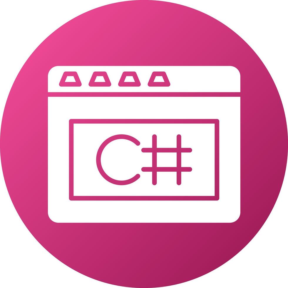 C Sharp Icon Style 21803254 Vector Art at Vecteezy