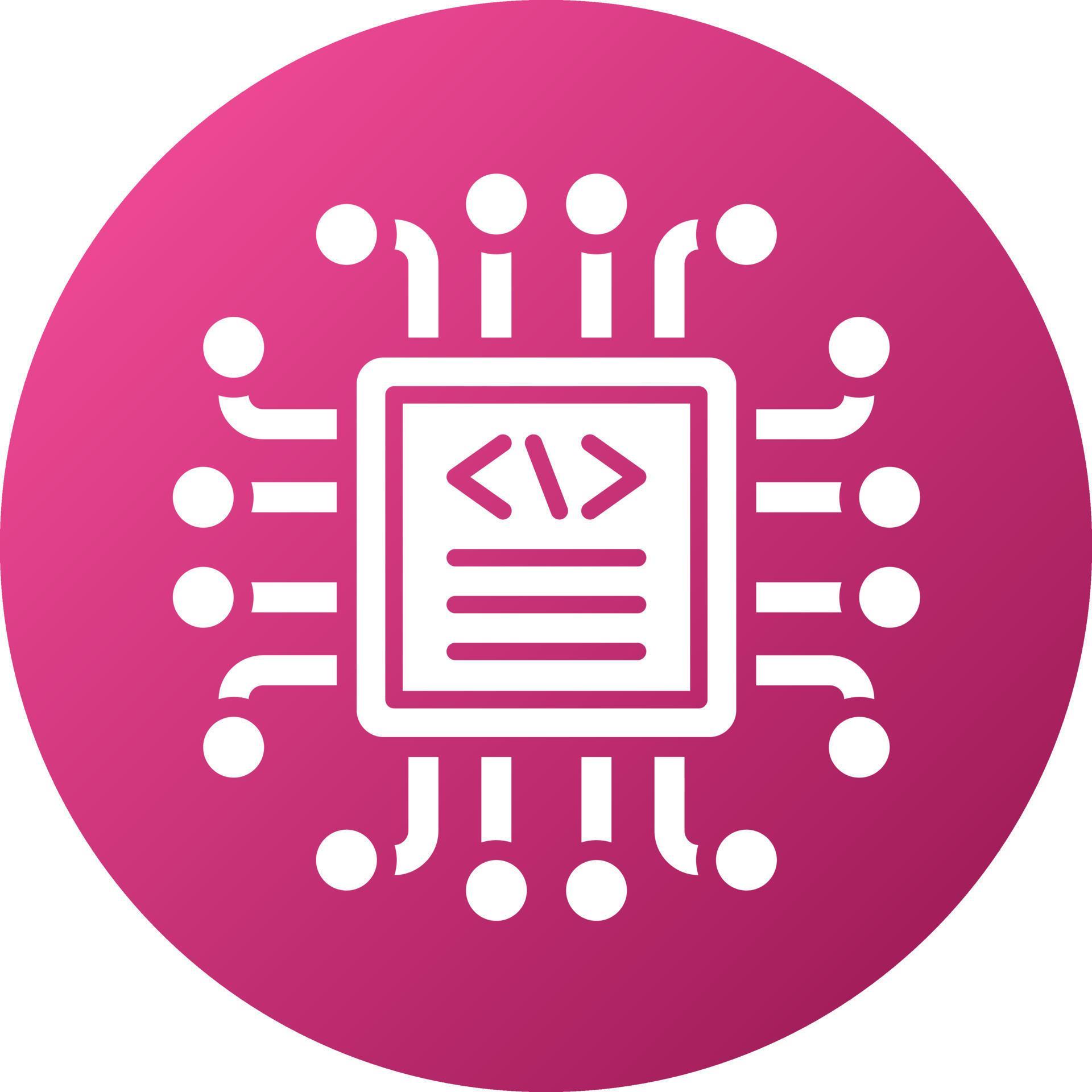 Code Processor Icon Style 21803276 Vector Art at Vecteezy