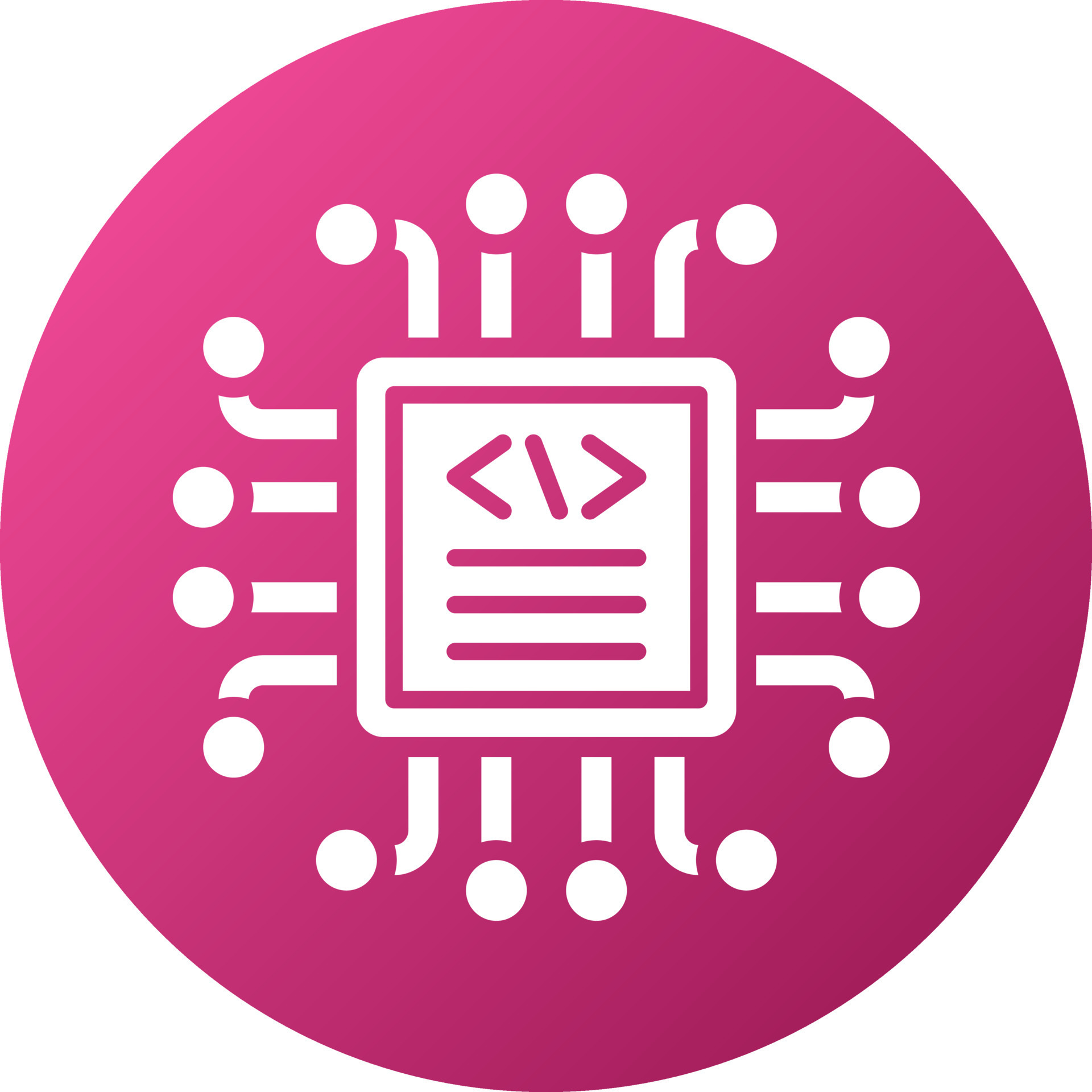 Code Processor Icon Style 21803276 Vector Art at Vecteezy