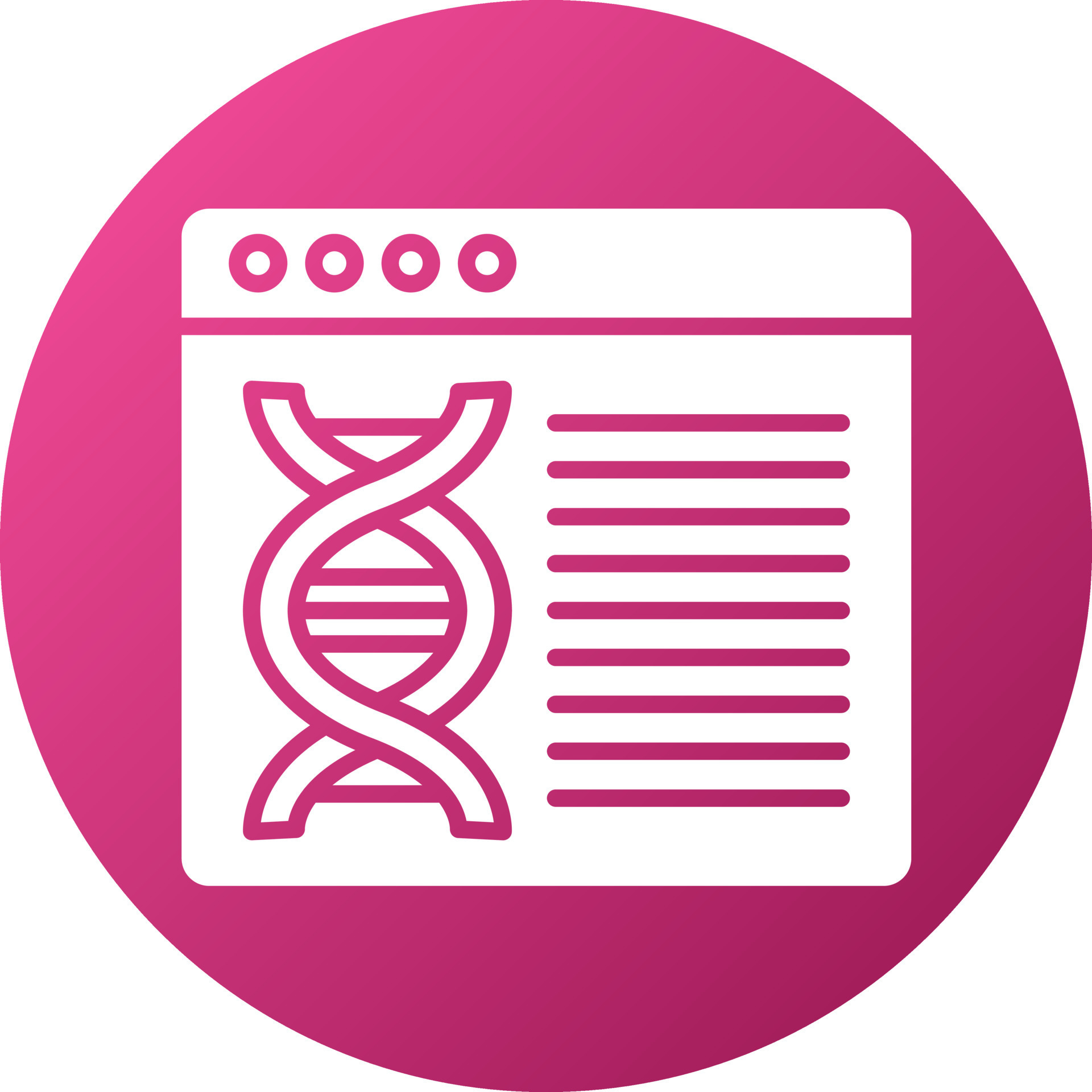 Bioinformatics Icon Style 21804436 Vector Art At Vecteezy
