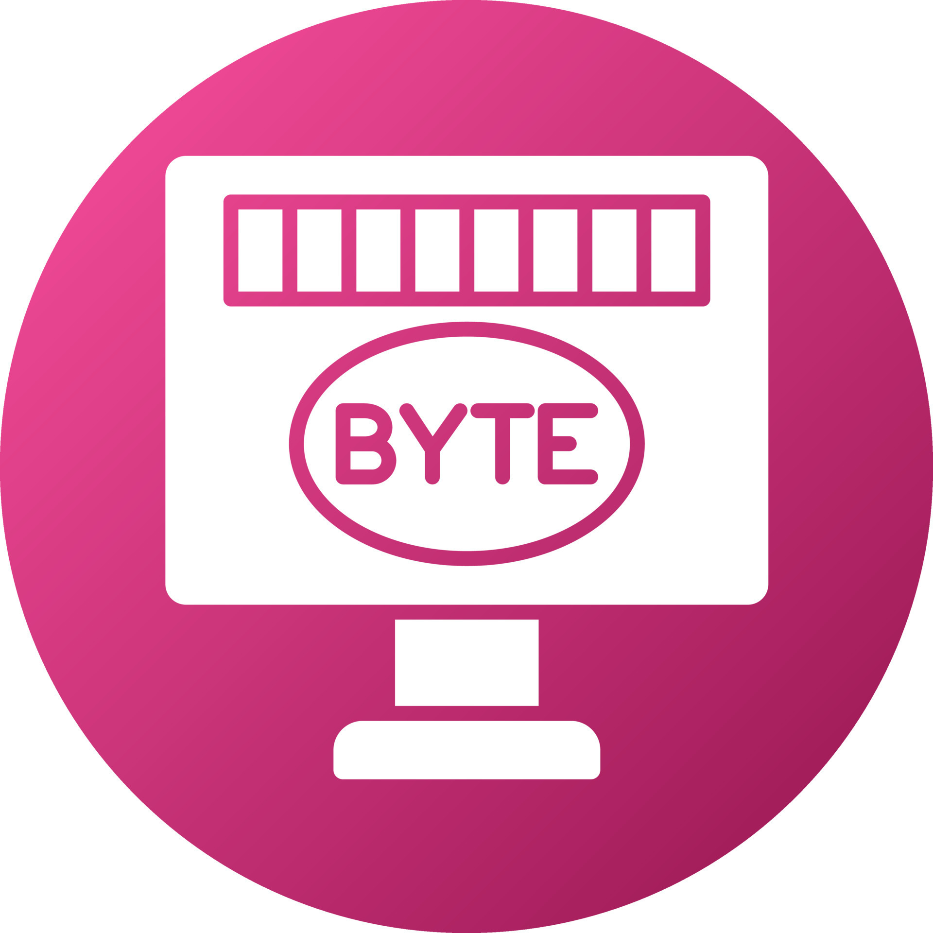 Byte Icon Style 21804543 Vector Art at Vecteezy