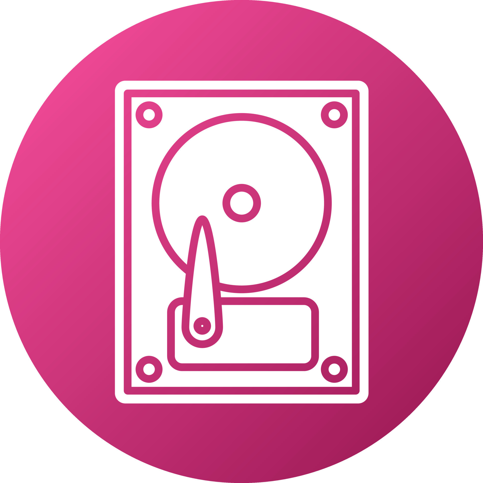 Hard Disk Icon Style 21804749 Vector Art at Vecteezy
