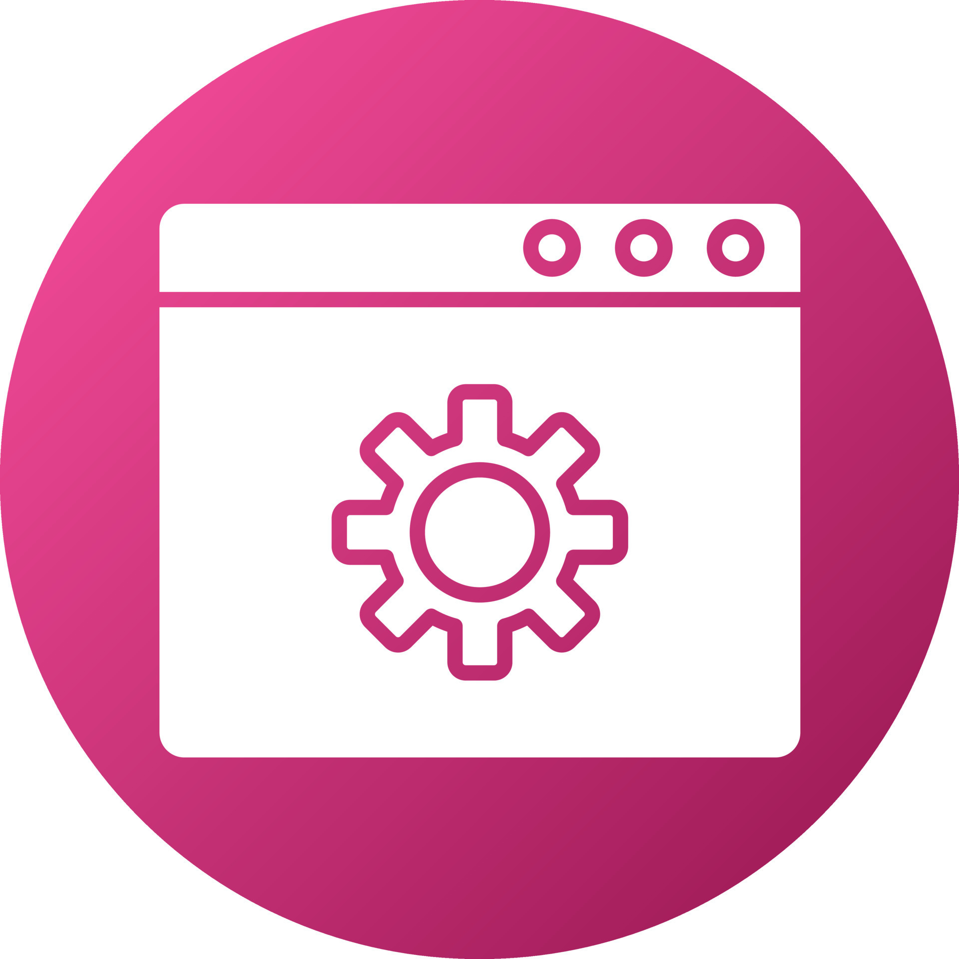 Browser Setting Icon Style 21811717 Vector Art At Vecteezy
