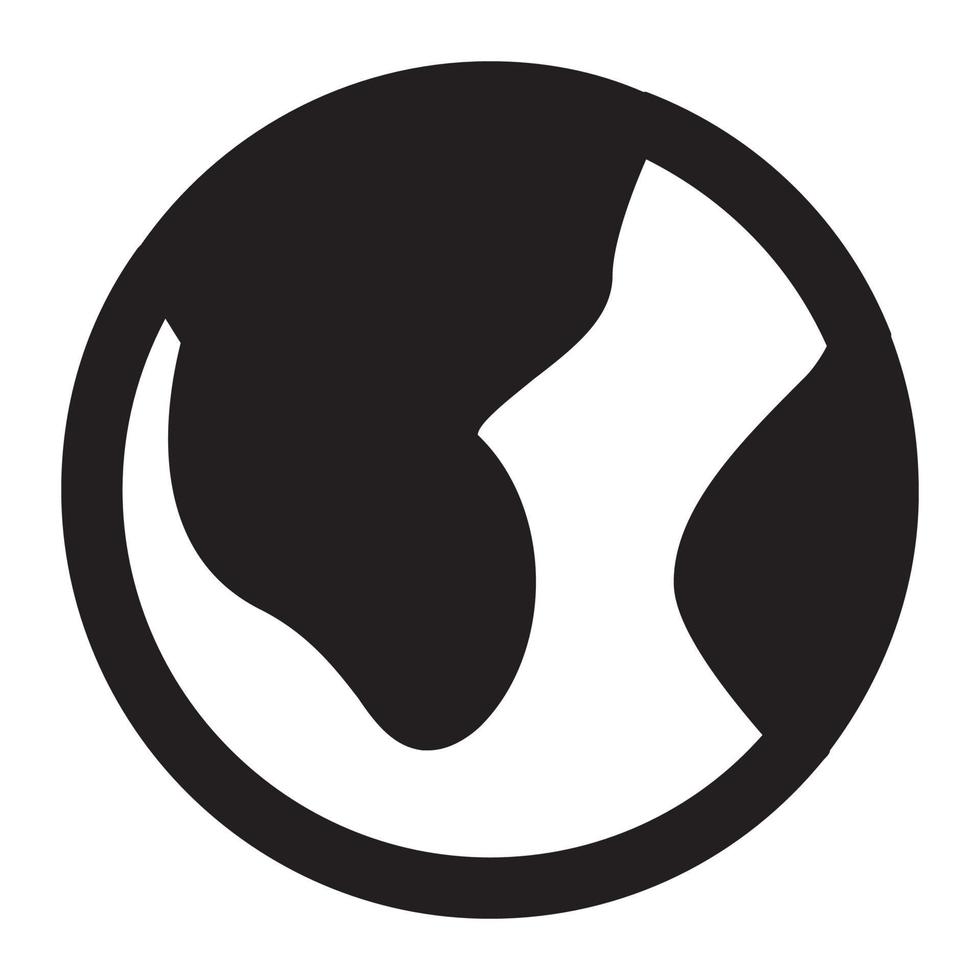 earth icon vector simple 21812104 Vector Art at Vecteezy