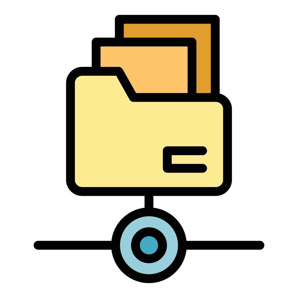 Big data folder icon vector flat 21813549 Vector Art at Vecteezy