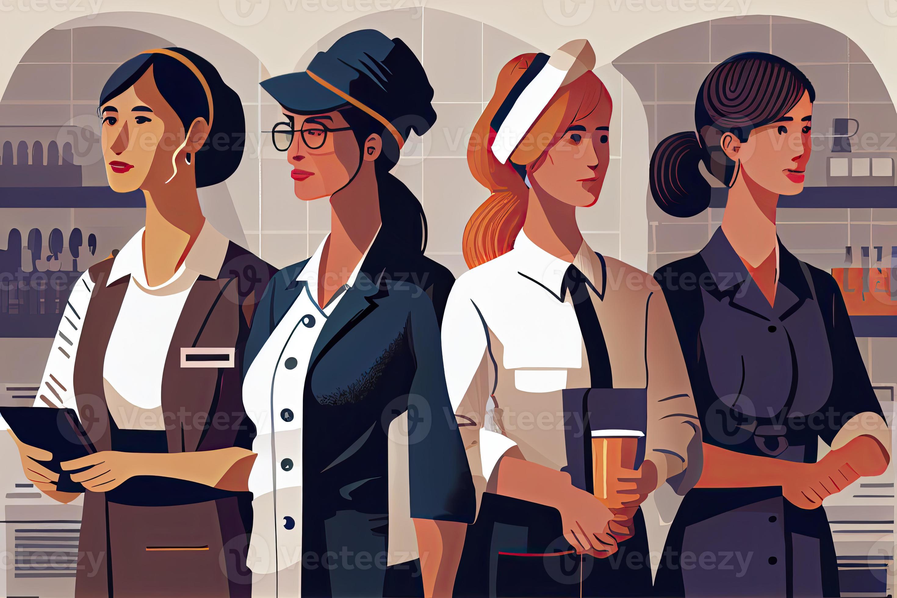 Group of female professionals choosing different occupations in the work field 21813880 Stock ...