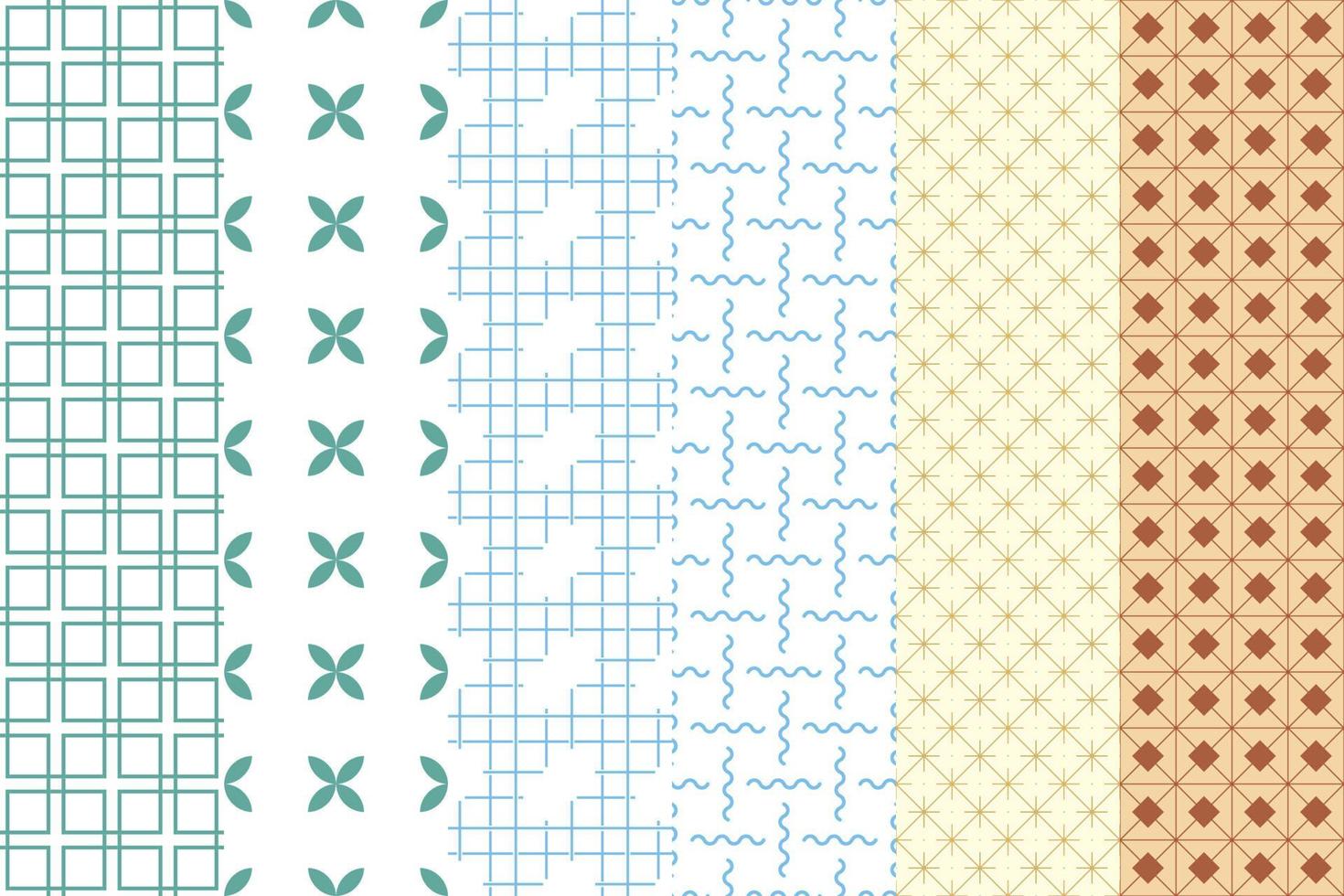 Abstract seamless set of pattern style elegant dynamic for concept ...