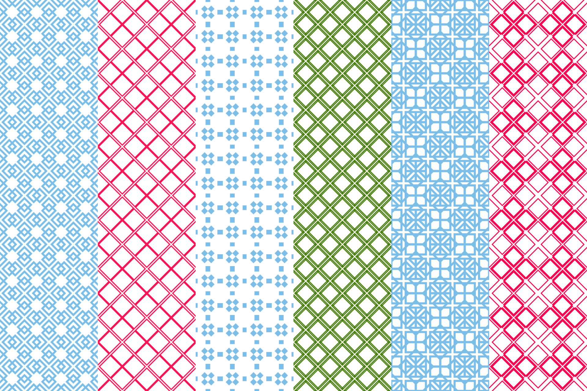 Seamless set of pattern. Geometric ornament. Digital paper, textile ...