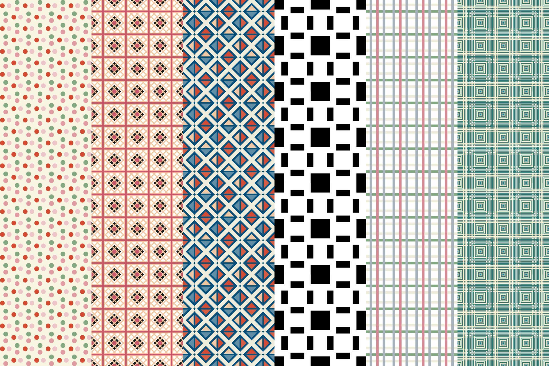 Abstract seamless set of pattern style elegant dynamic for concept ...