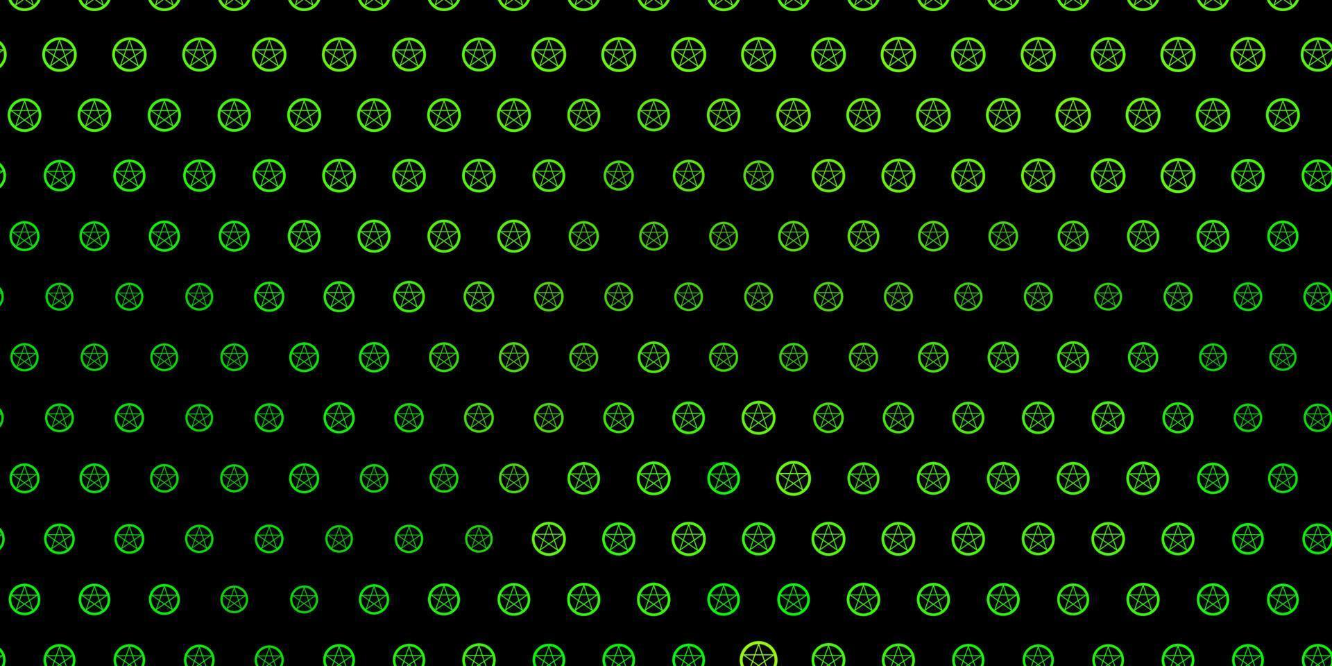 Dark Green Vector Pattern With Magic Elements 21814359 Vector Art At